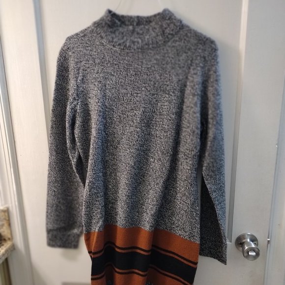 Derek Heart | Sweaters | Derek Heart Womens Graybrownblack Long Sleeve ...